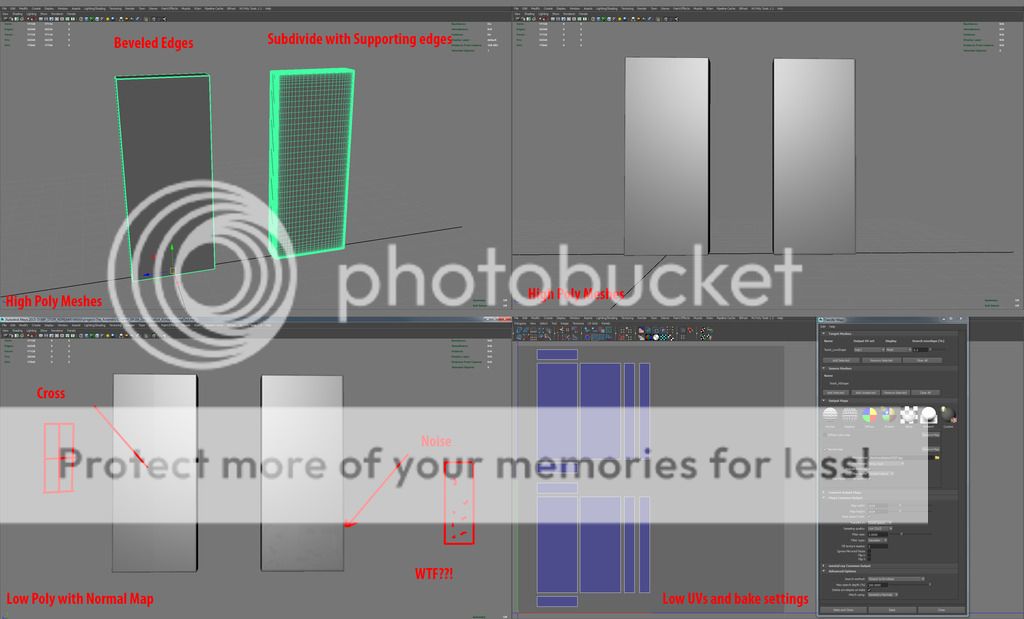 Normal Map Baking Artifacts - Maya 2014 — polycount