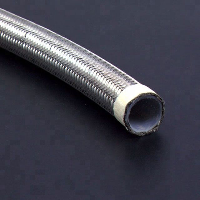 TEFLON PTFE RUBBER LIQUID/FUEL PIPE STEEL BRAIDED ANTI-CORROSION AN-10 ...